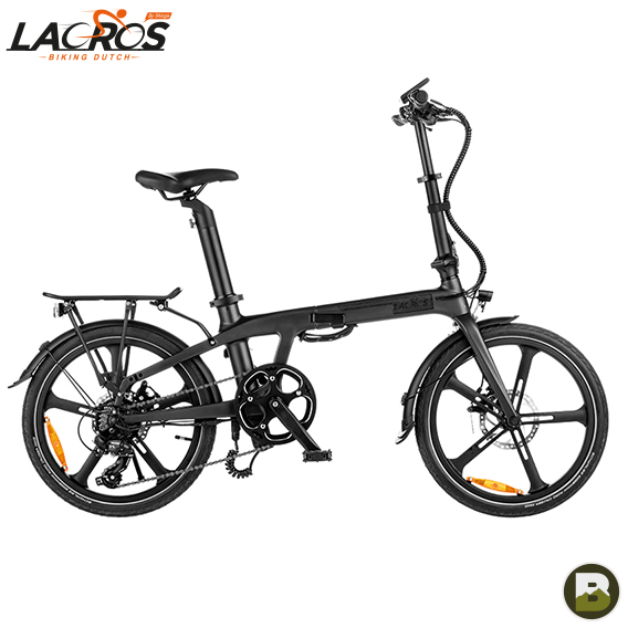 BOSTOOLS.NL | Lacros TX Carbon elektrische vouwfiets 10,4Ah accu zwart